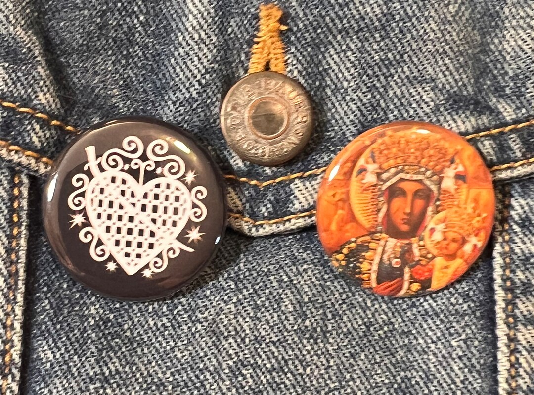 ERZULI DANTO VODOU Voudon Voodoo Veve Mini Buttons 1 1/4 Diameter ...