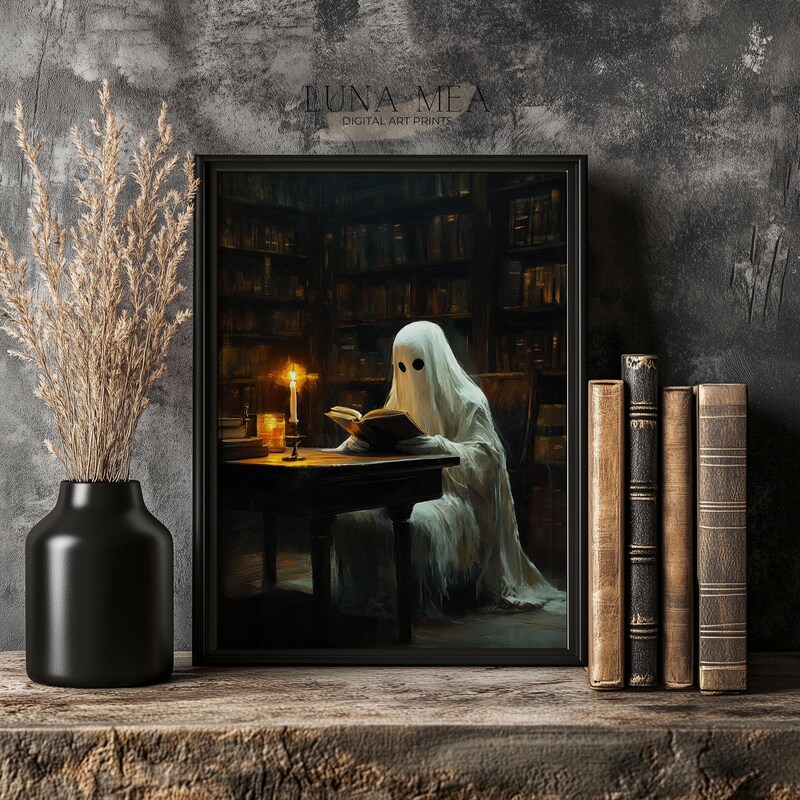 Ghost in Library - Etsy