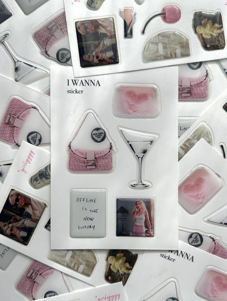 3D 'carrie' Vinyl Sticker Pack – Water-resistant Decals - Etsy