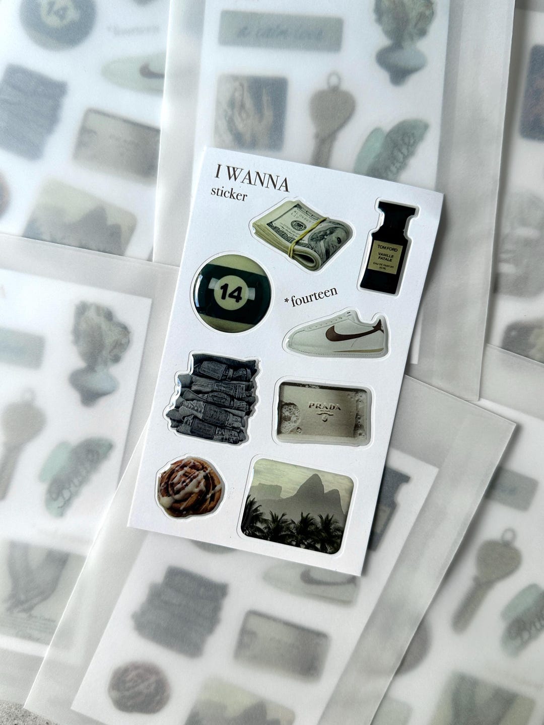 14 FOURTEEN 3D Vinyl Sticker Pack — Water-resistant Aesthetic Decals ...