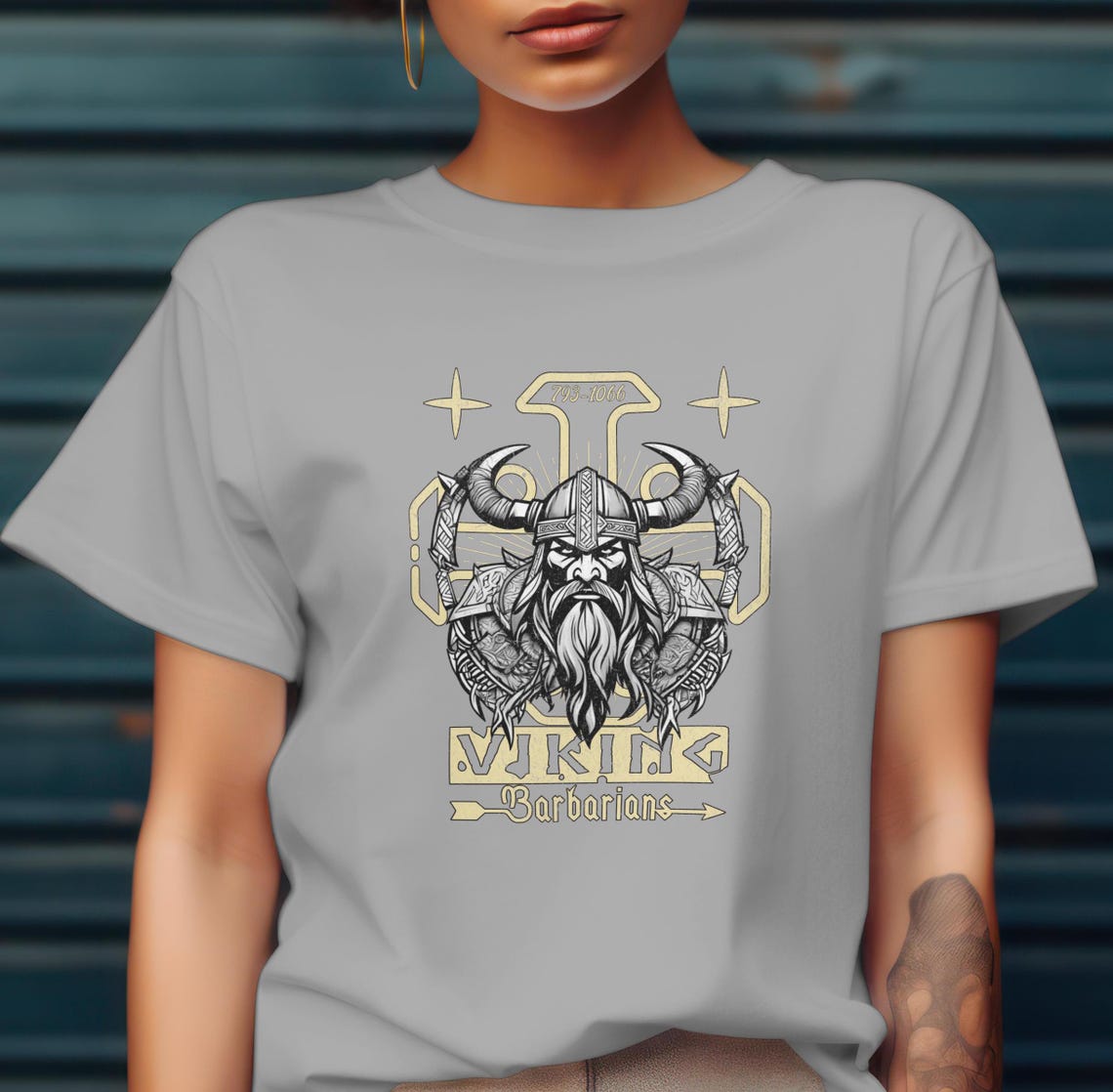 Viking Graphic T-shirt: Norse Legend Design - Etsy