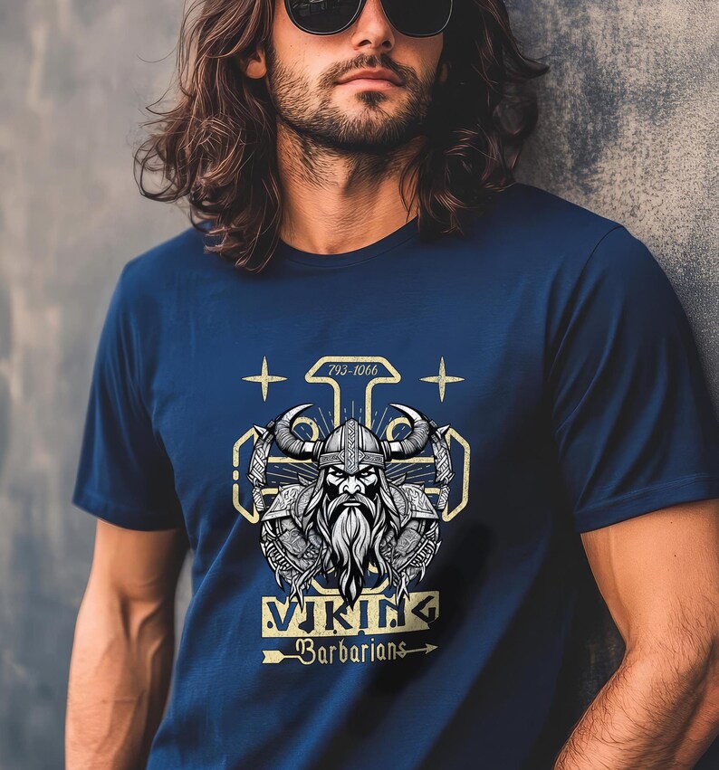 Viking Graphic T-shirt: Norse Legend Design - Etsy