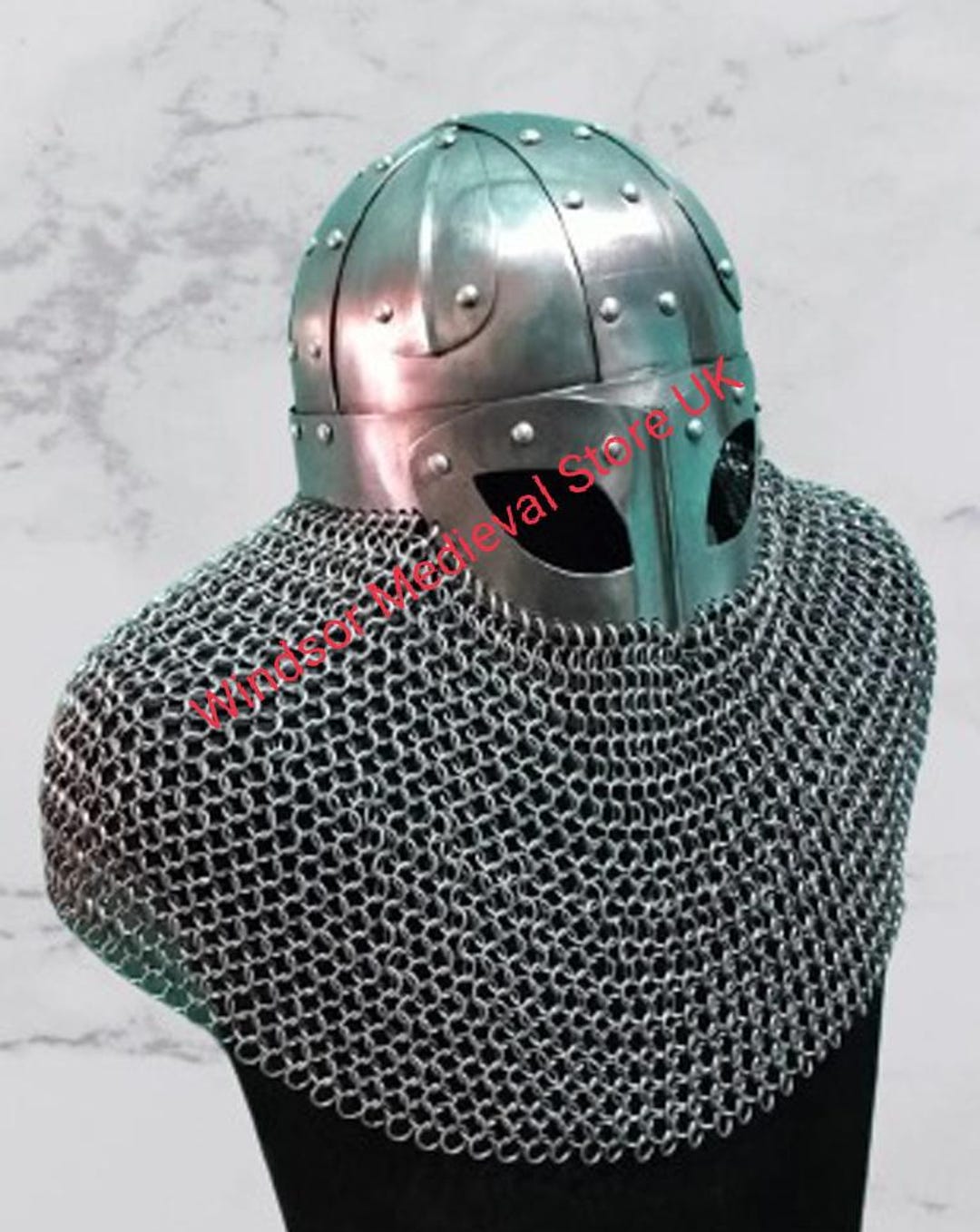 Butted Chainmail Aventail Only MS 10MM Ring ID 16 Gauge (1.6MM) Thick ...