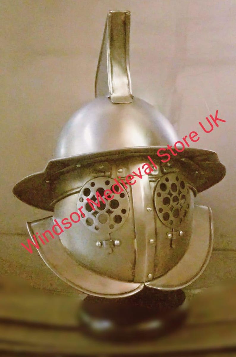 Roman Gladiator Thracian Helmet Satin Finished 1.6mm Thick Medieval ...