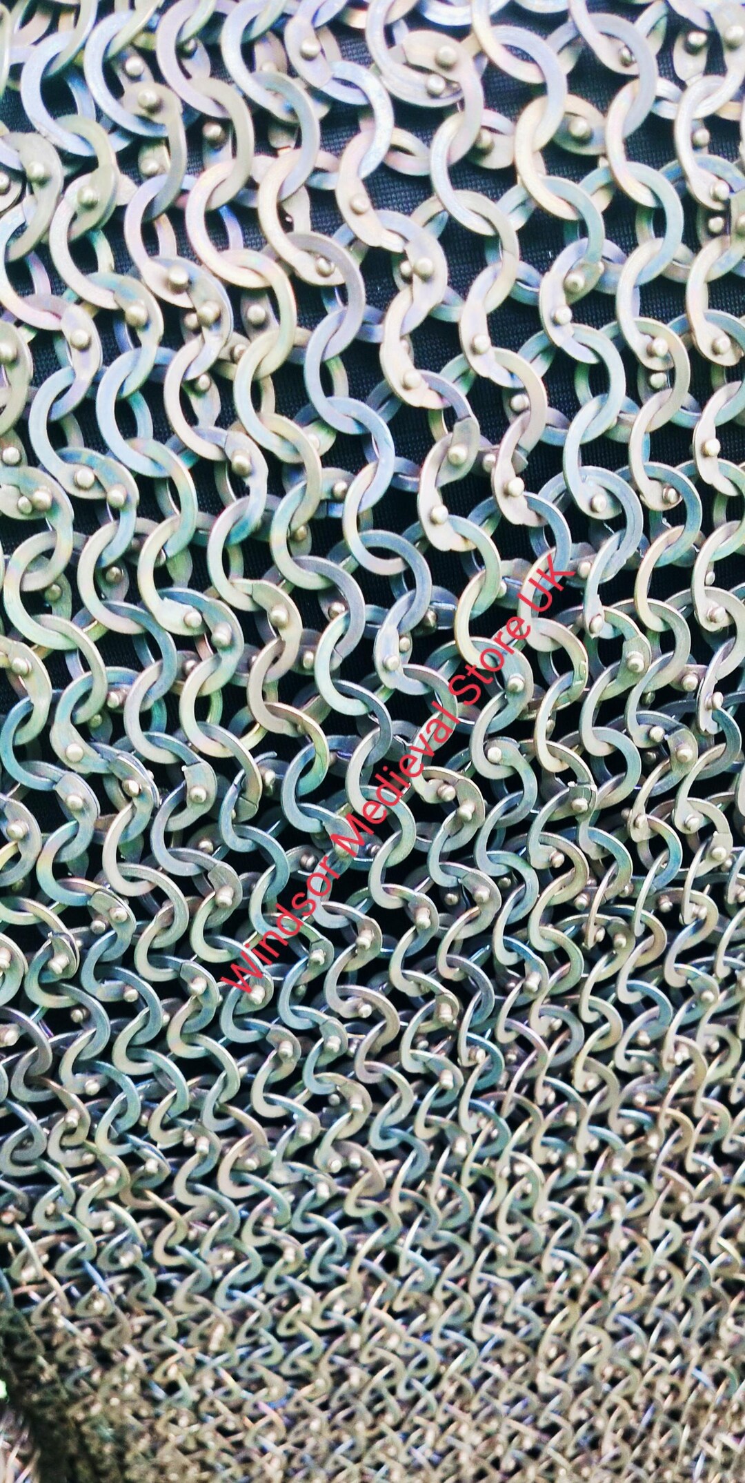 Titanium 9MM Riveted Rings ID Chainmail Hauberk Include Hood, Mitten ...