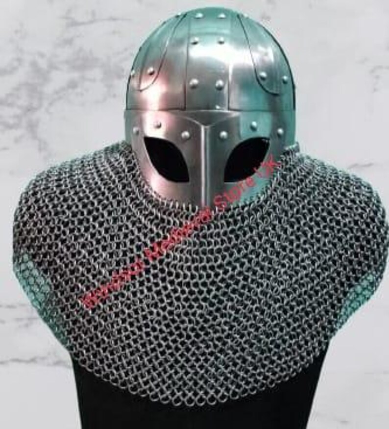 Butted Chainmail Aventail 16 Gauge Mild Steel Zink Polished - Etsy
