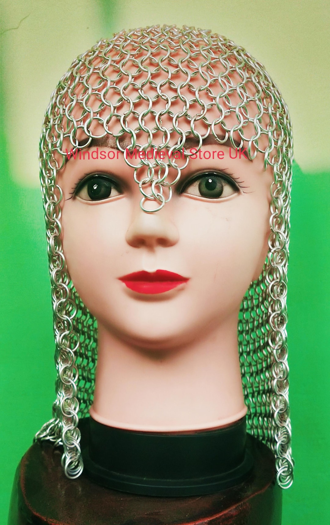 Medieval Chainmail Hood / Coif Aluminum Anodized Kids Size Wearable ...