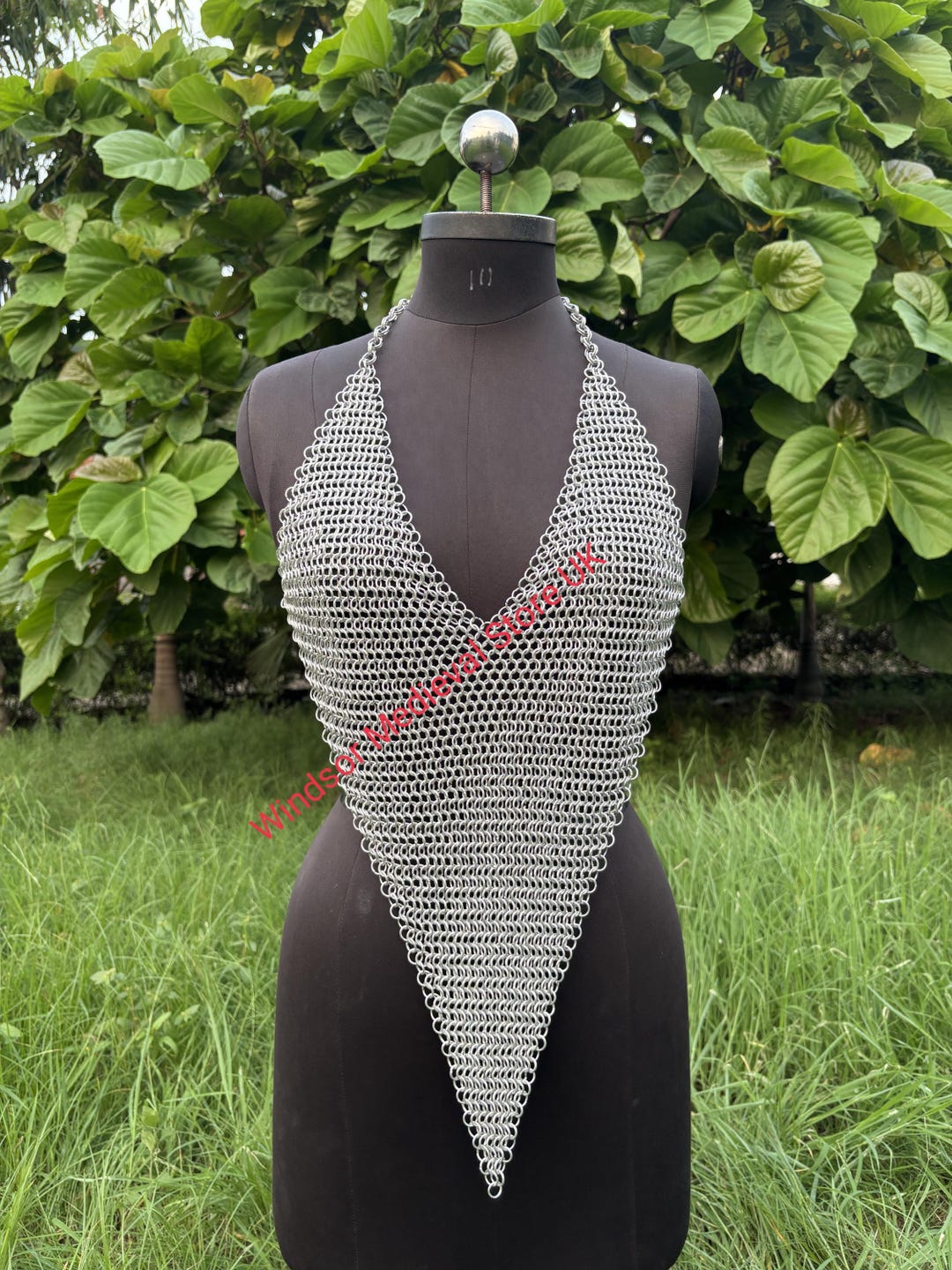 Anodized Aluminum Chainmail Bra Top Medieval Costume Partywear - Etsy