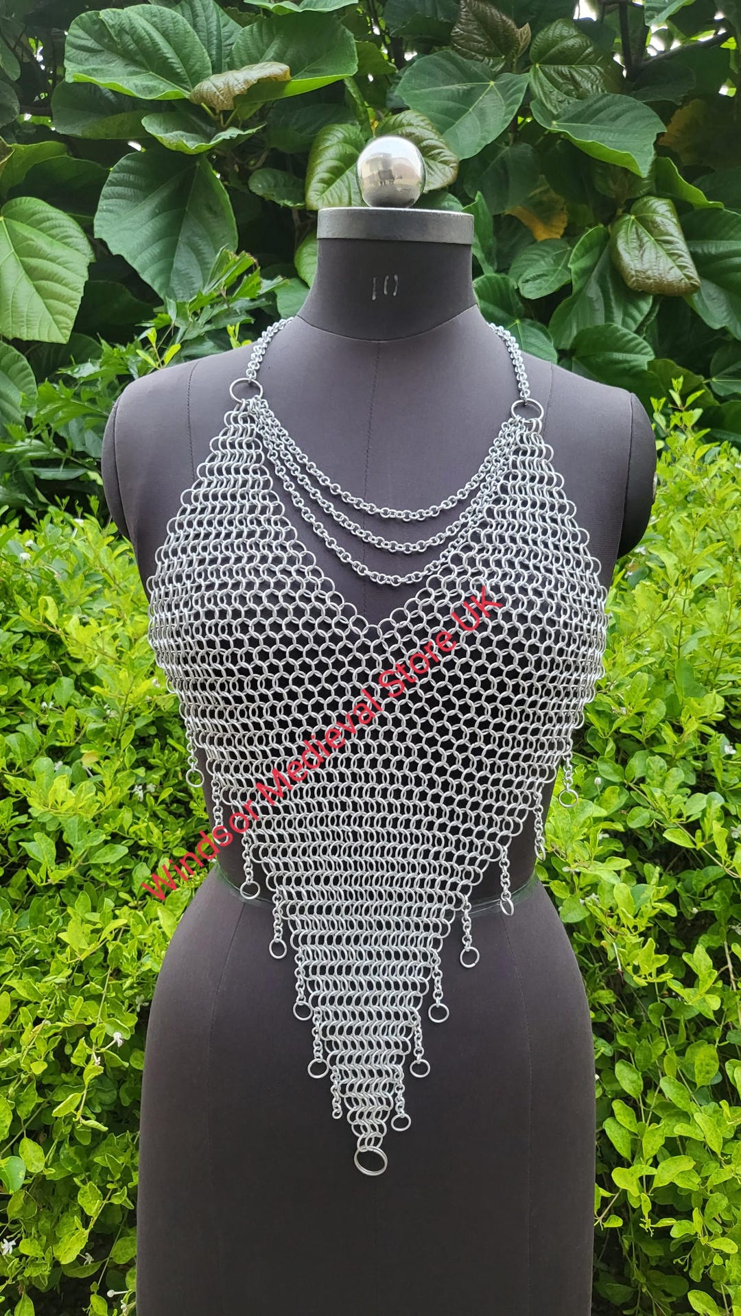 Anodized Aluminum Chainmail Bra Medieval Fashion Top - Etsy