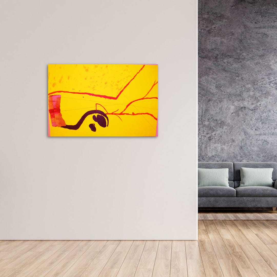 Sunburst Original Oil Painting | Abstract Fine Art Collection | 30x24 ...