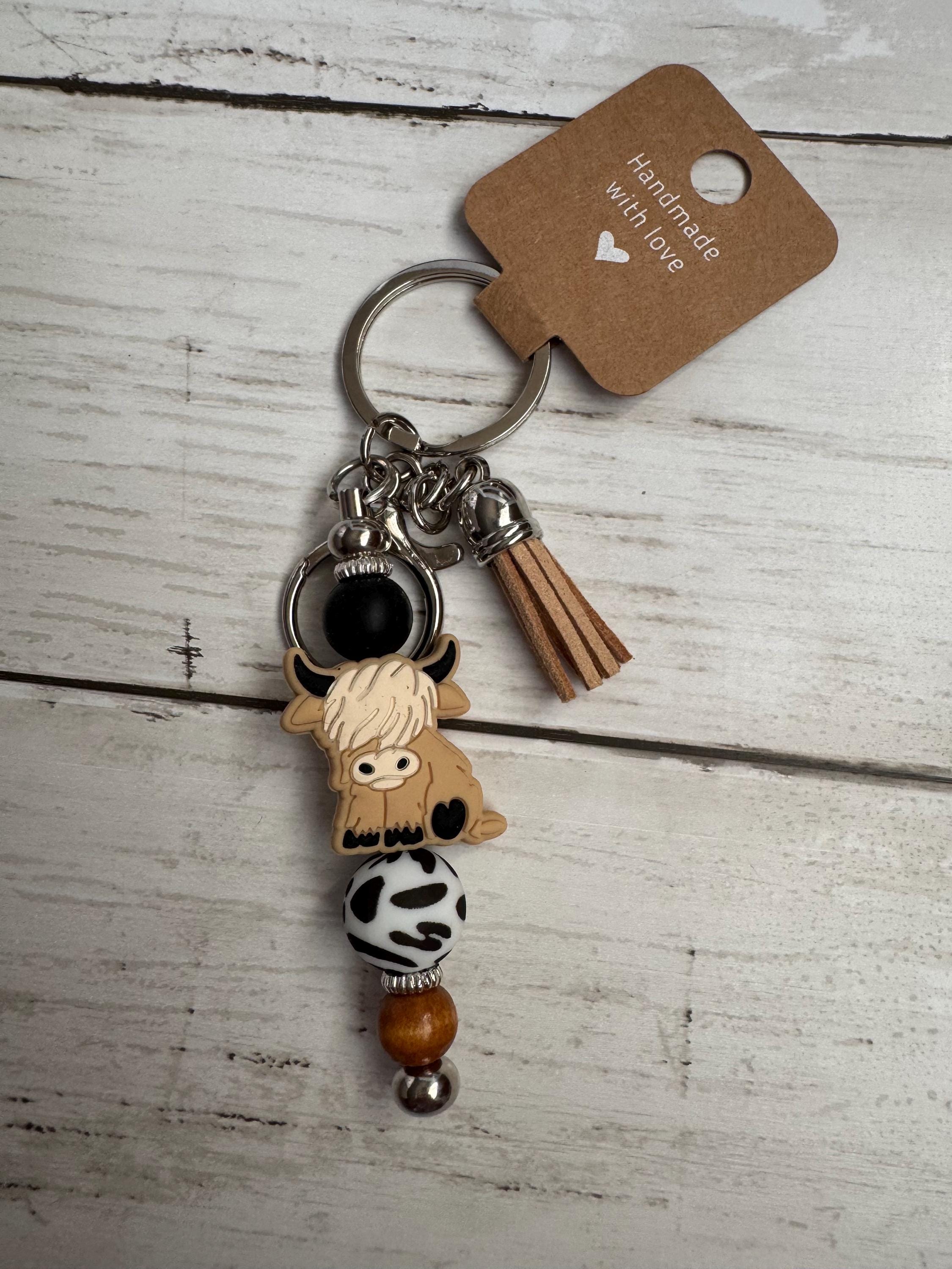 Highland Cow Keychain - Etsy