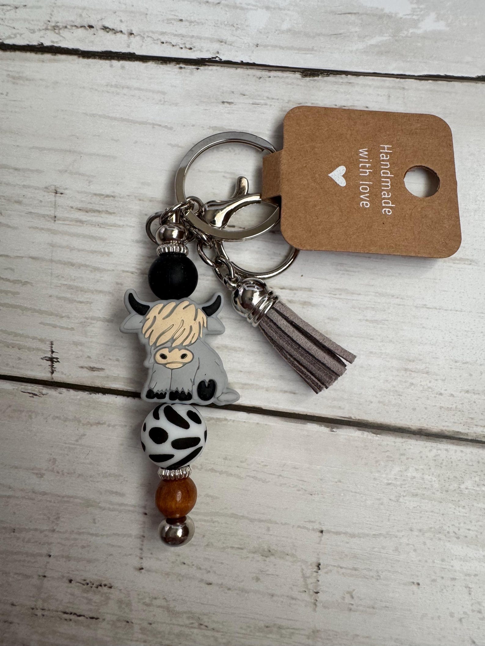 Highland Cow Keychain - Etsy
