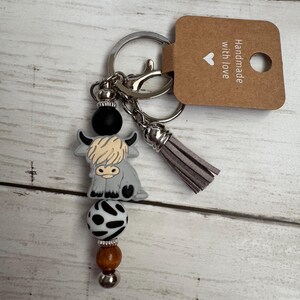 Highland Cow Keychain - Etsy