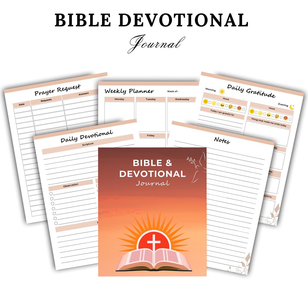 Bible Devotional Journal for Women | Christian Prayer Journal ...