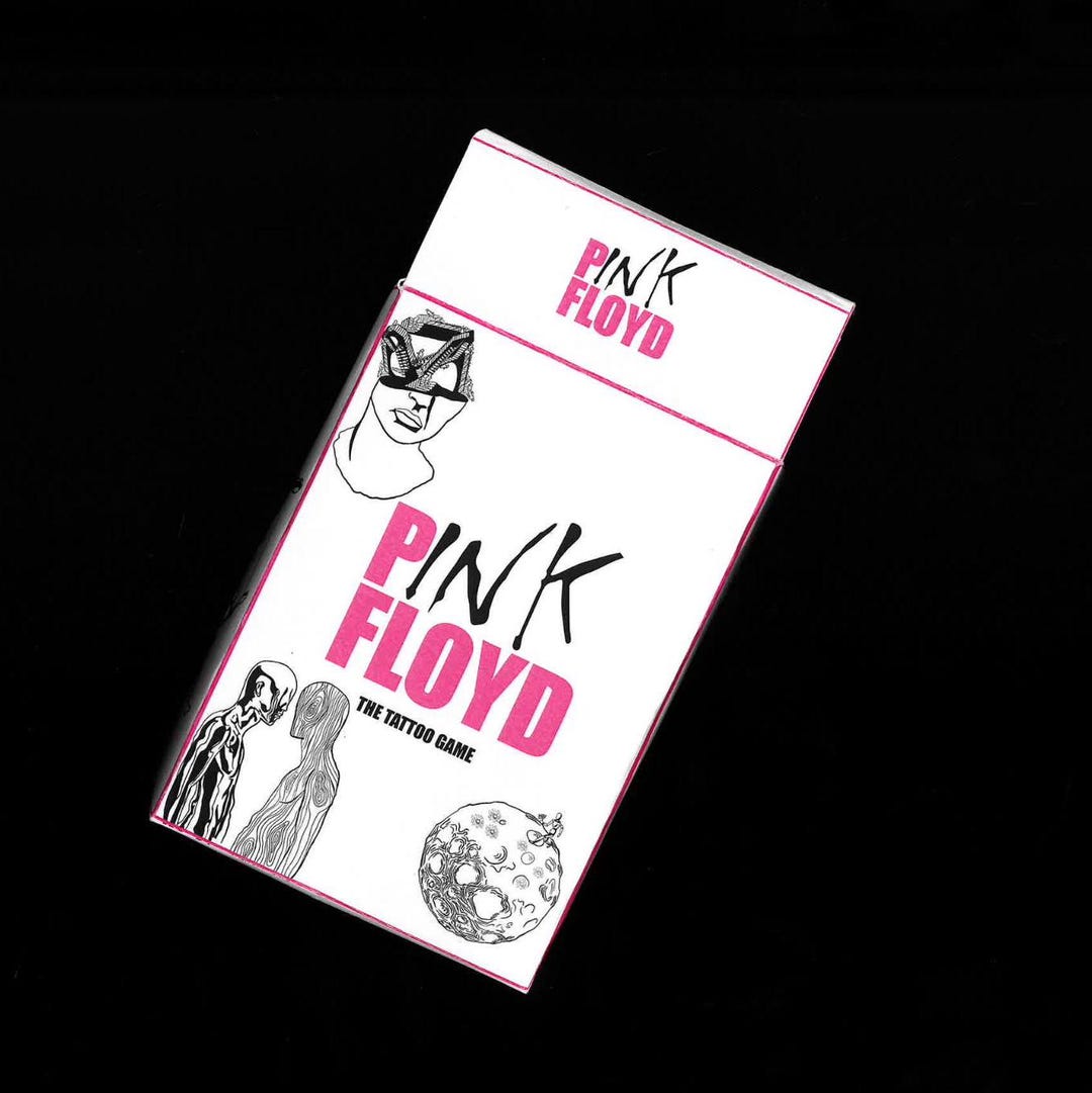 Pink Floyd Cards Game With Tattoo Designs Illustration - Etsy