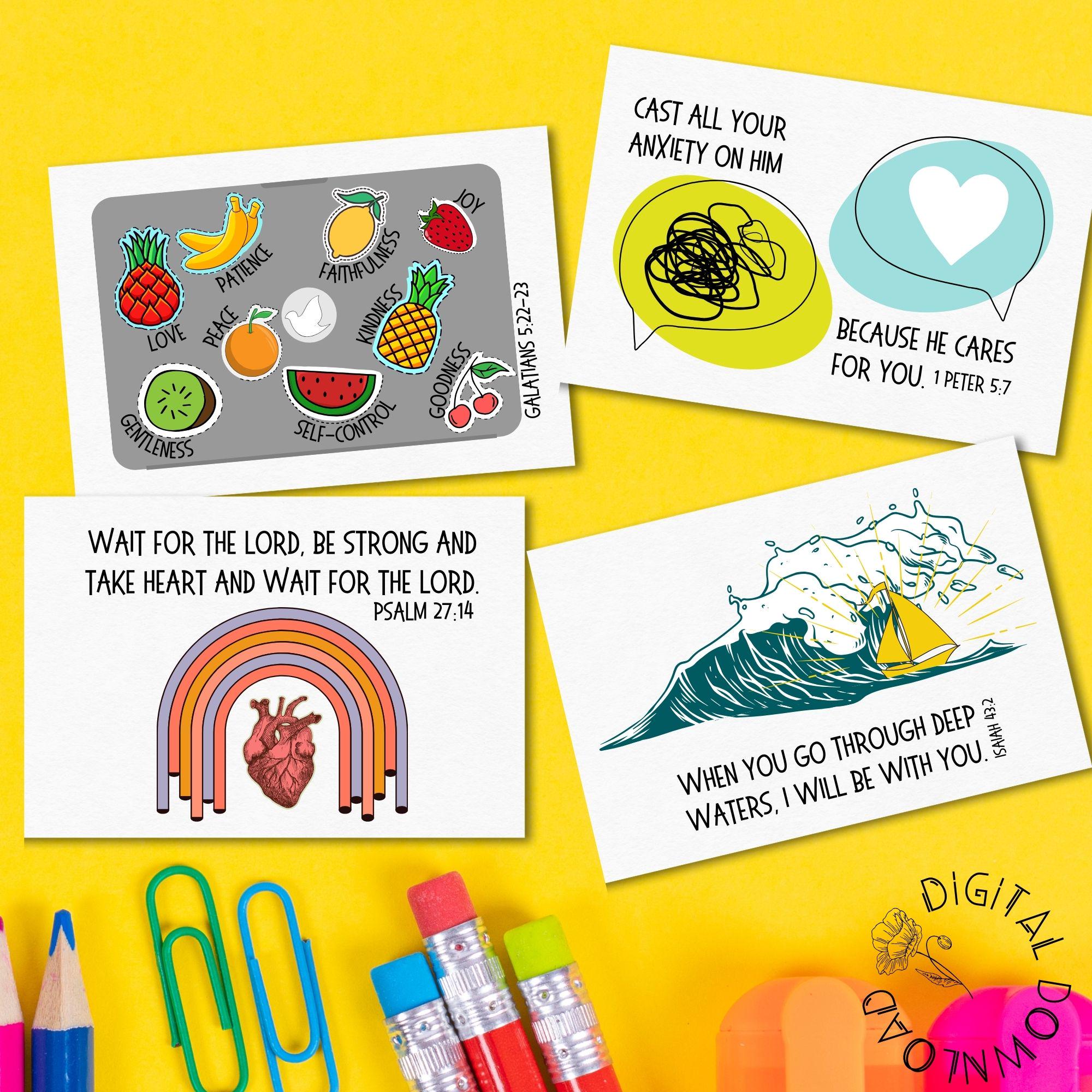 24 Lunch Box Notes | Notes for Teens | Notes for Kids | Bible Verses ...
