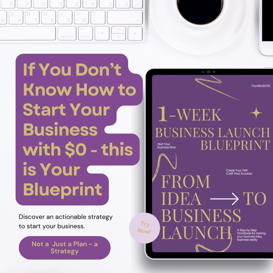 Small Business Planner | How to Start a Business PDF Printable Workbook ...