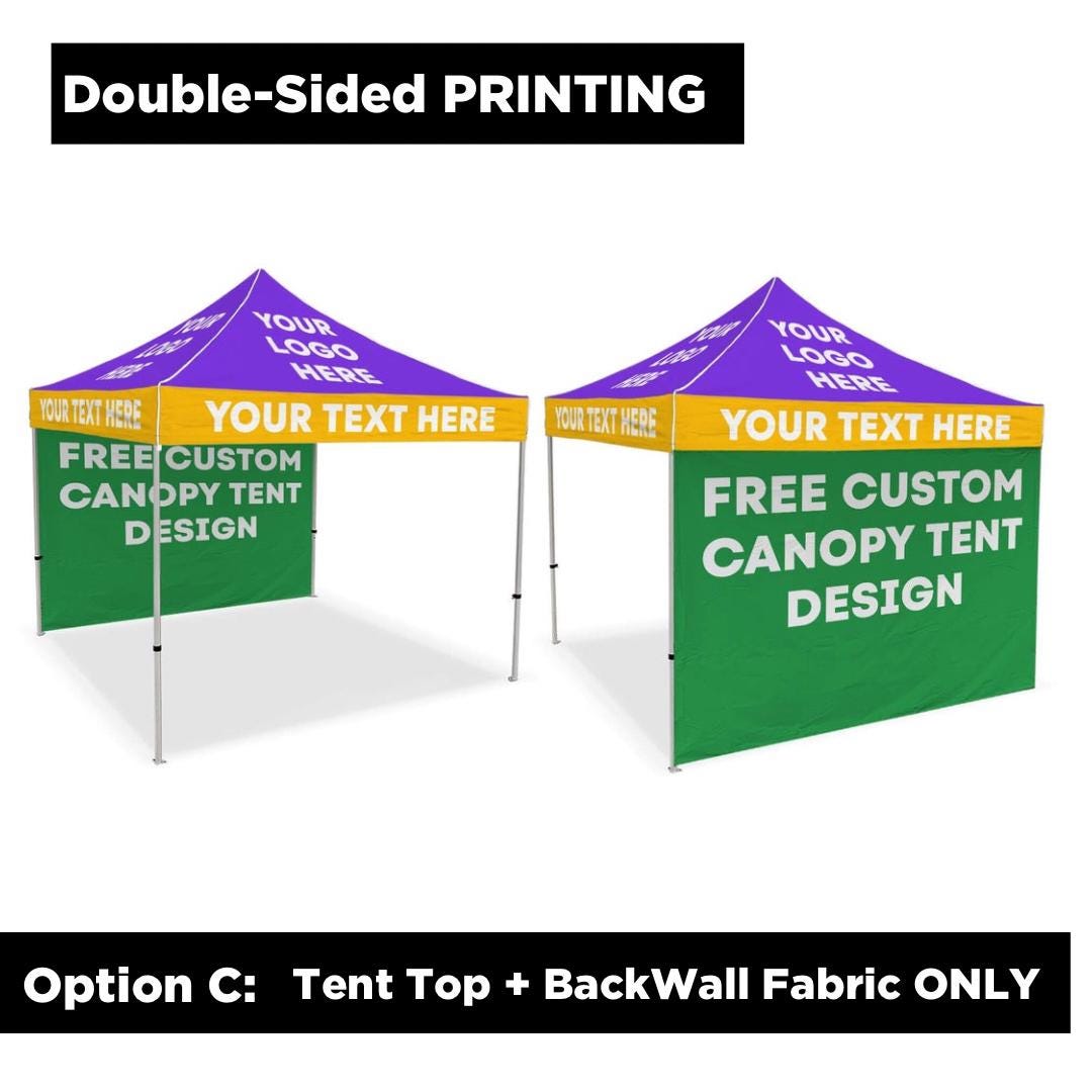 CUSTOM CANOPY 10x10' TENT | Business Advertising Tent | Event Tent ...