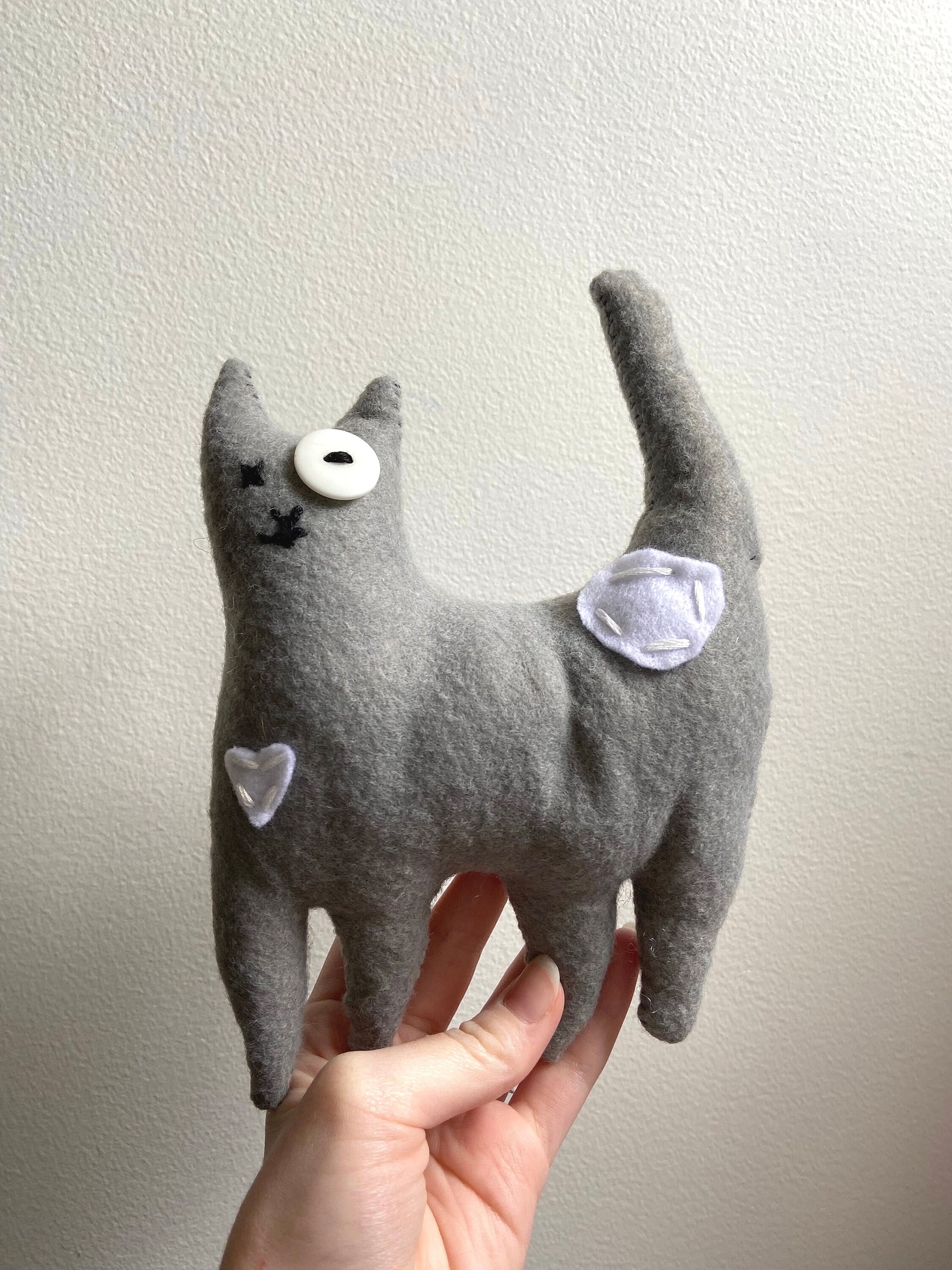 Adorable Handmade Stuffed Toy Cat - Patches, the Perfect Cuddly ...