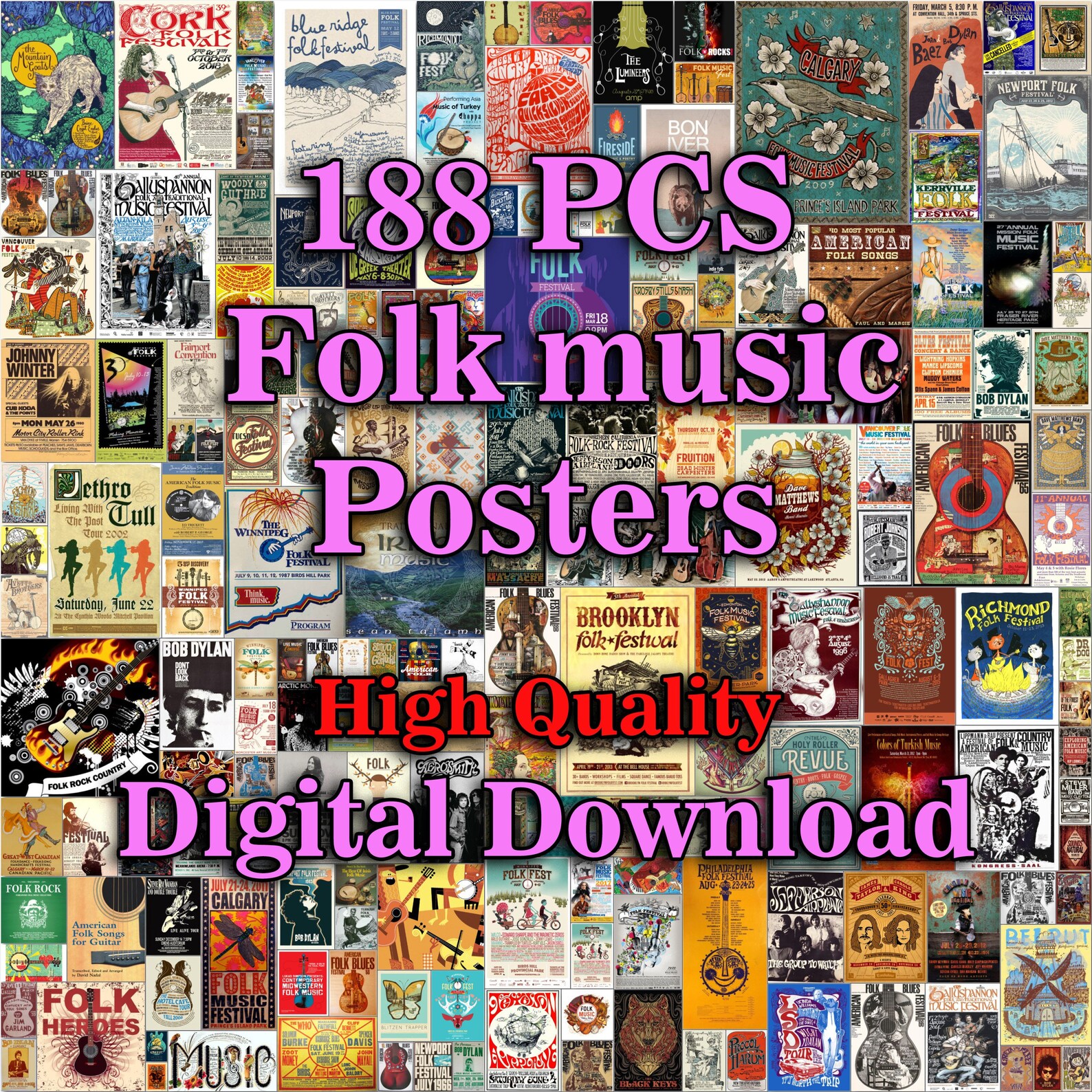 Folk Music Posters, Folk Concert Poster, Concert Poster, Folk Poster ...