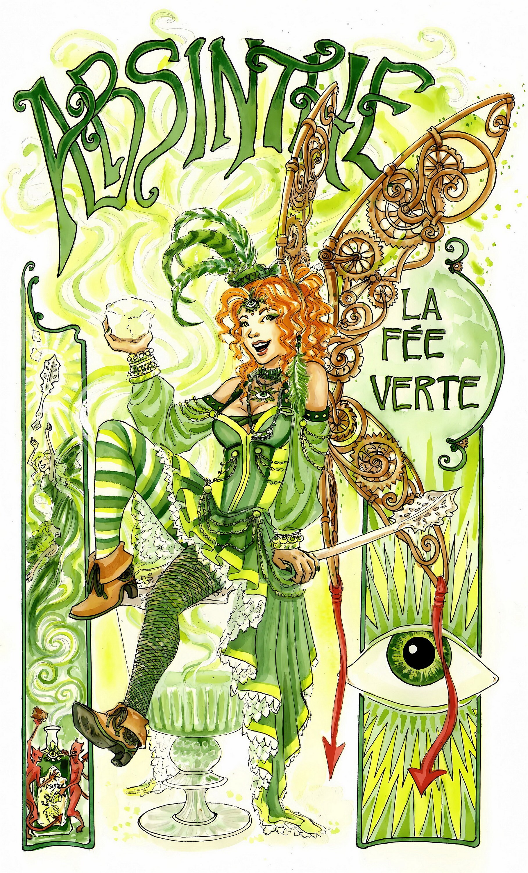 Absinthe Poster, Absinthe Bourgeois, Absinthe Set, Absinthe Robette ...