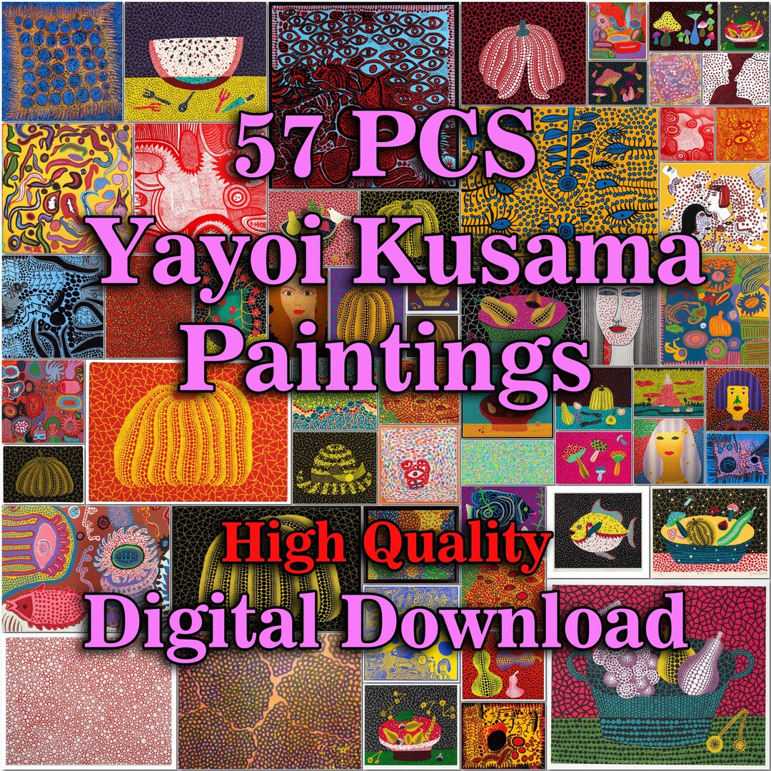 Yayoi Kusama Pattern, Yayoi Kusama Set, Yayoi Kusama Prints , Ayoi ...