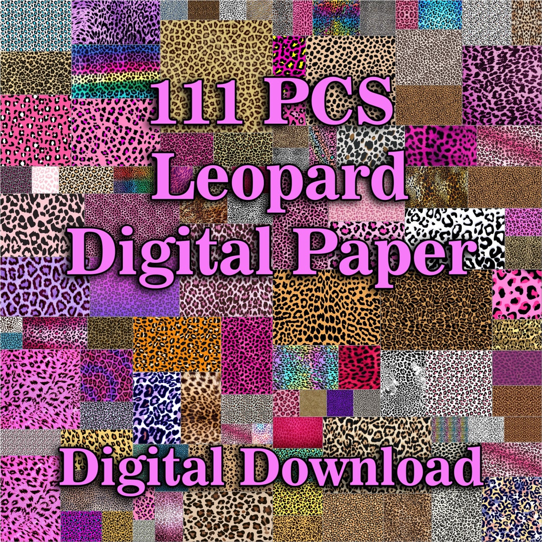 Leopard Print Digital Paper, Leopard Background, Pink Leopard Print ...