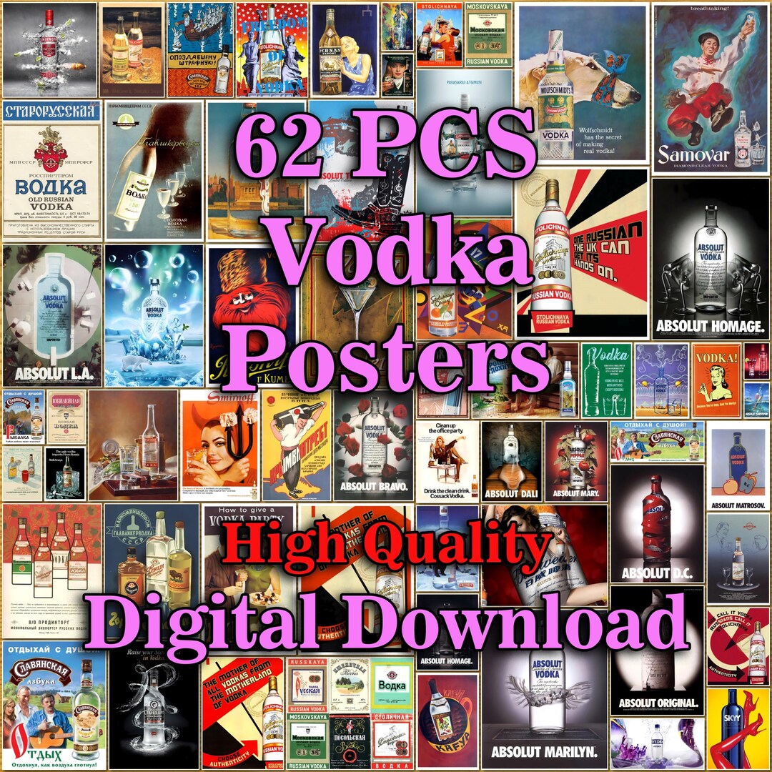 Vodka Poster, Absolute Vodka, Vodka Gifts, Absolut Vodka Print, Absolut ...