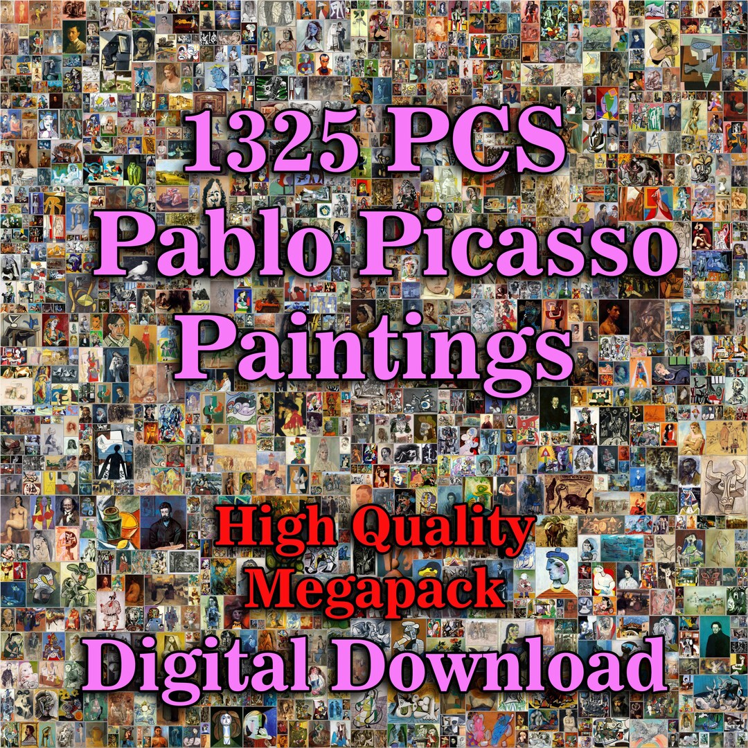 Picasso Vector, Picasso Flower Print, Guernica by Pablo Picasso ...