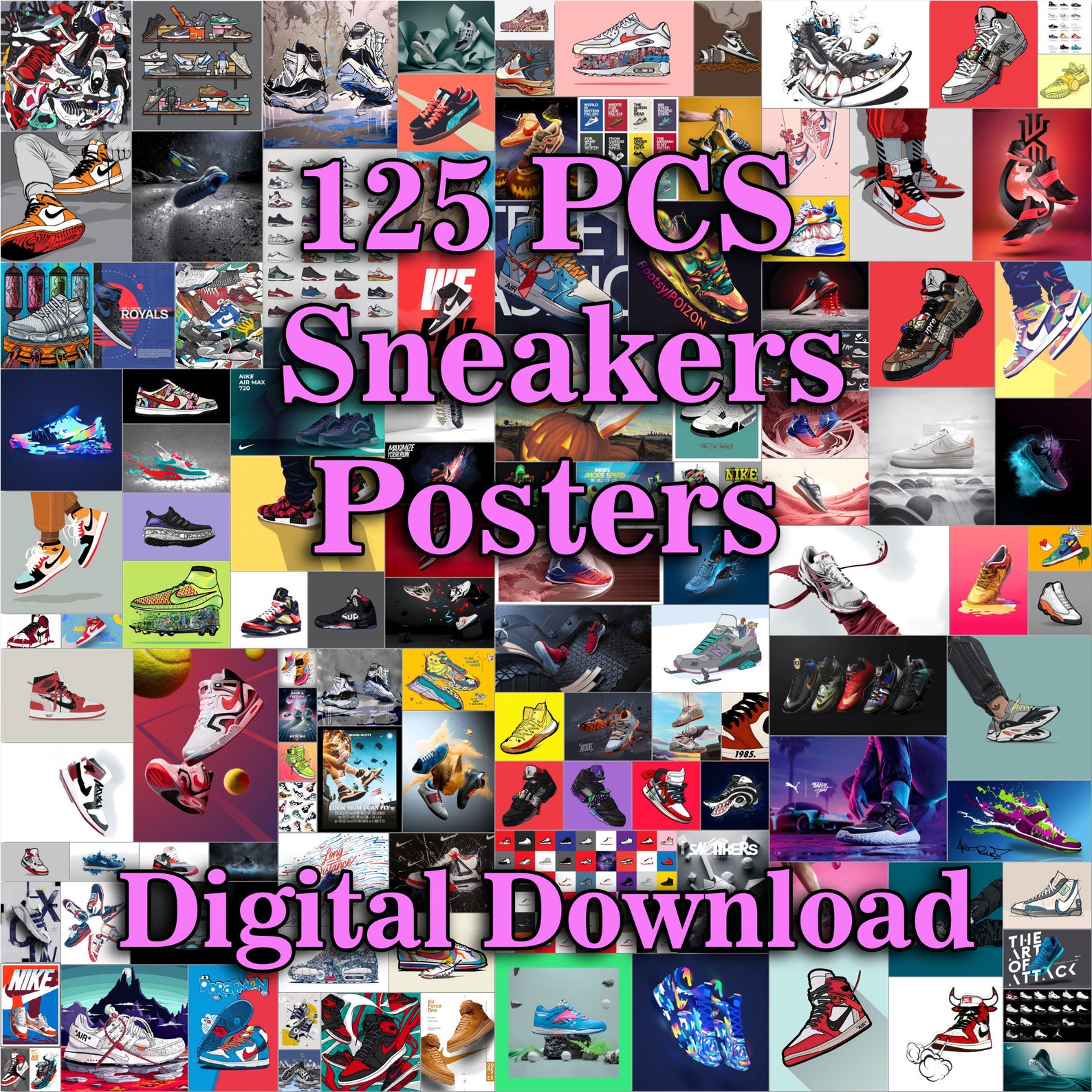 Sneaker Prints, Sneaker Wall Art, Sneakerhead Poster, Sneaker Print, Sneakers Poster ...