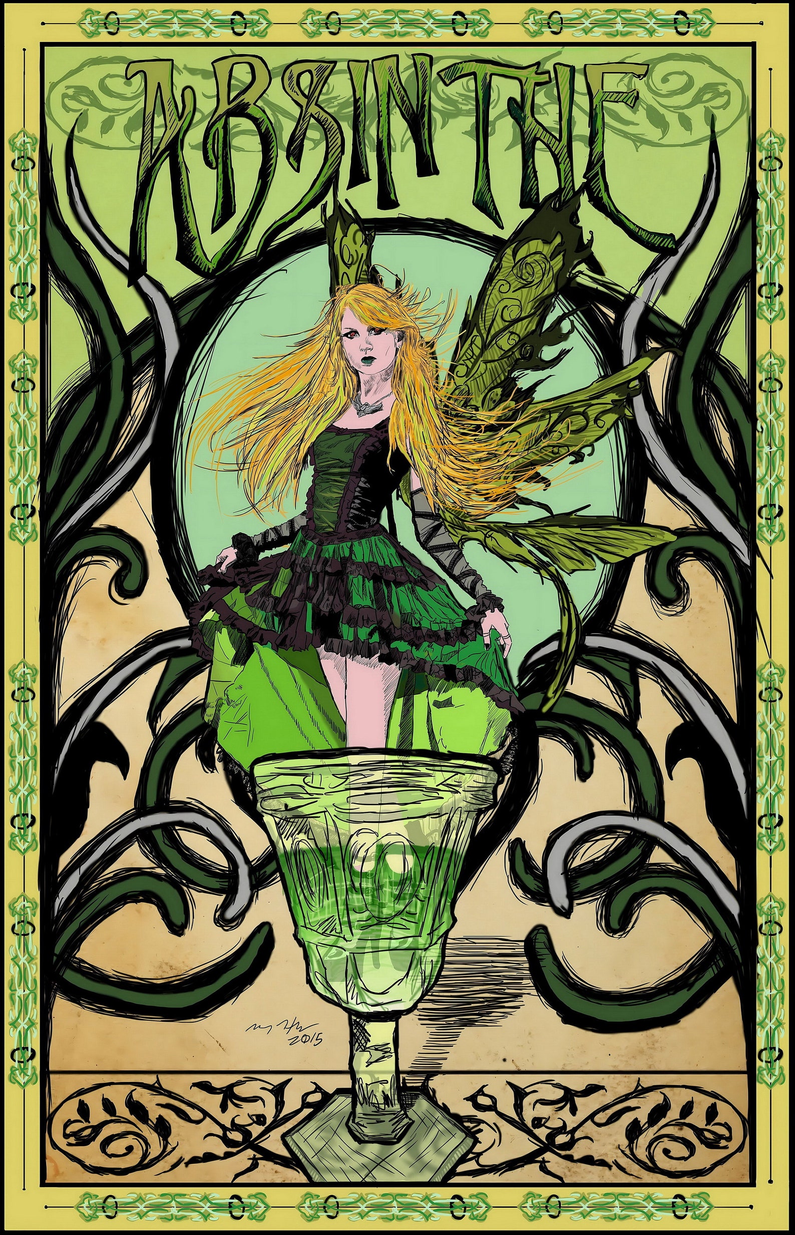 Absinthe Poster, Absinthe Bourgeois, Absinthe Set, Absinthe Robette ...