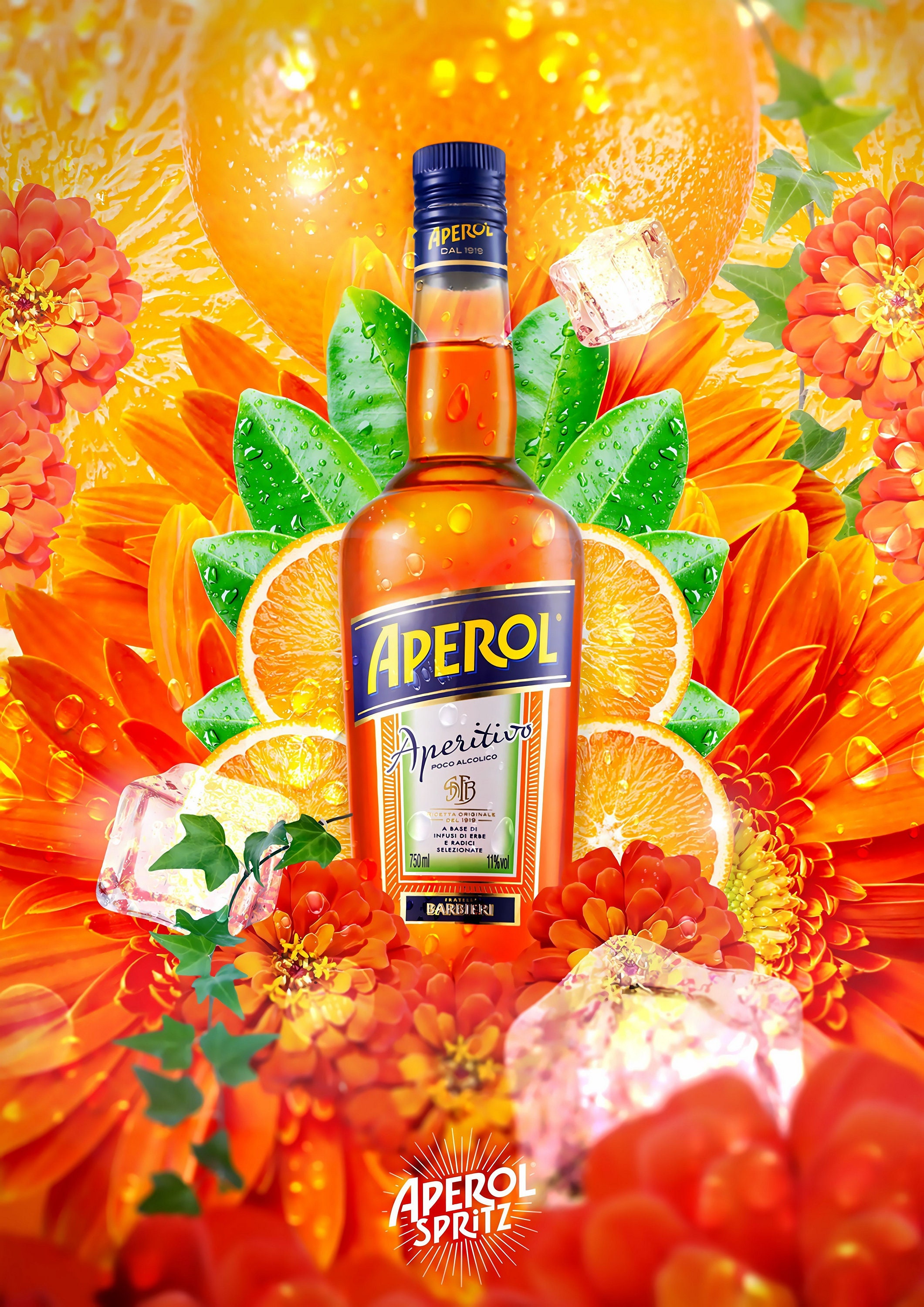 Aperol, Vintage Aperol Art, Aperol Spritz Decor, Aperol Spritz, Aperol ...