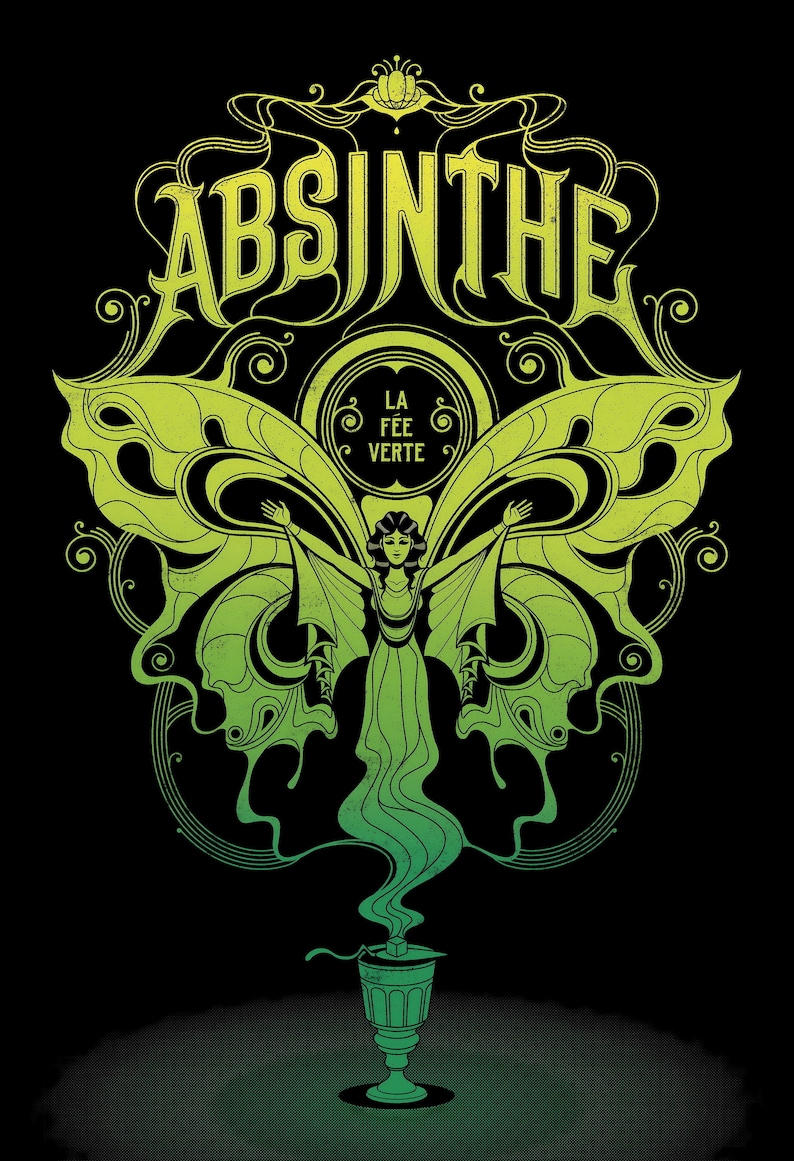 Absinthe Poster, Absinthe Bourgeois, Absinthe Set, Absinthe Robette ...