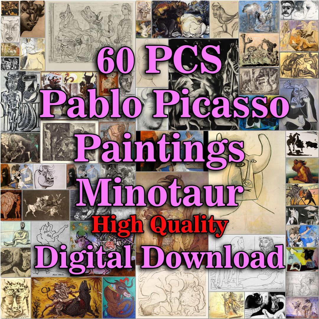 Picasso Minotaur, Picasso Line Drawing, Pablo Picasso Poster, Picasso ...