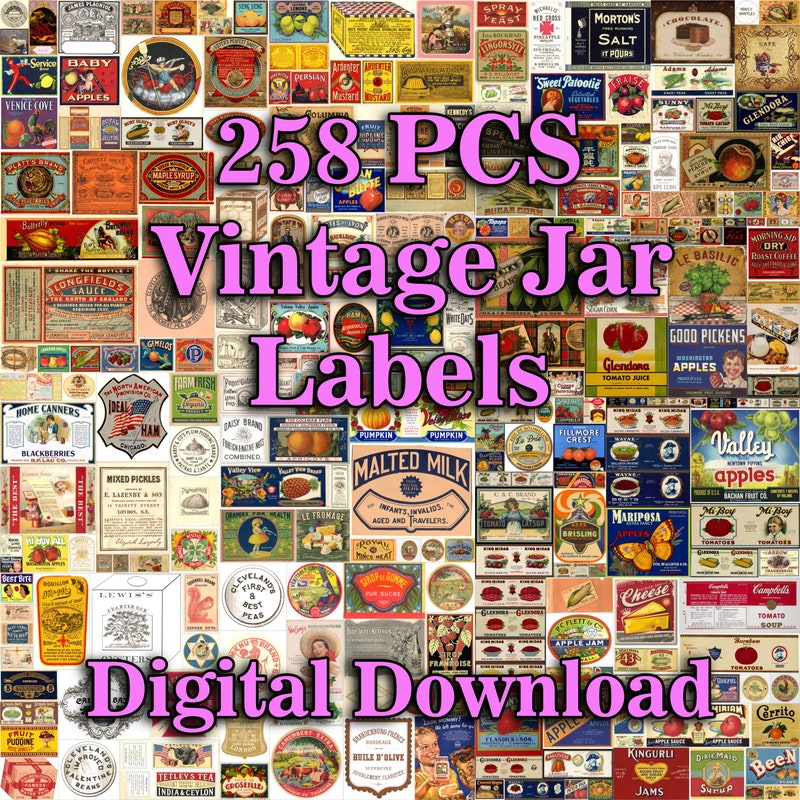 Labels for Jars - Etsy