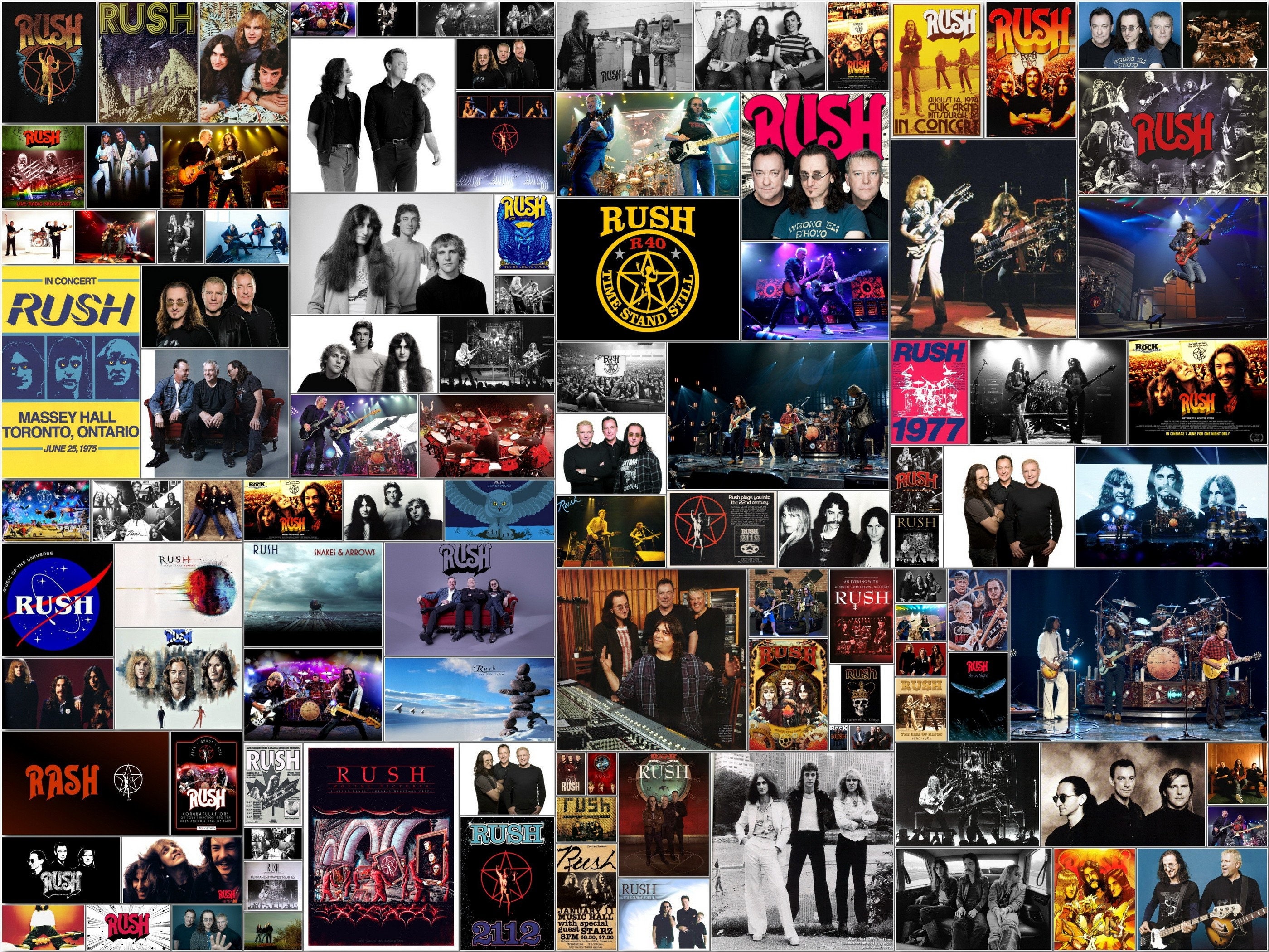 Vintage Rock Poster, Rock Poster, Wall Collage Kit, Vintage Concert ...