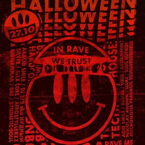 Rave Decor, 90s Rave Poster, Rave Flyers, Rave Poster, Rave Print, Rave ...