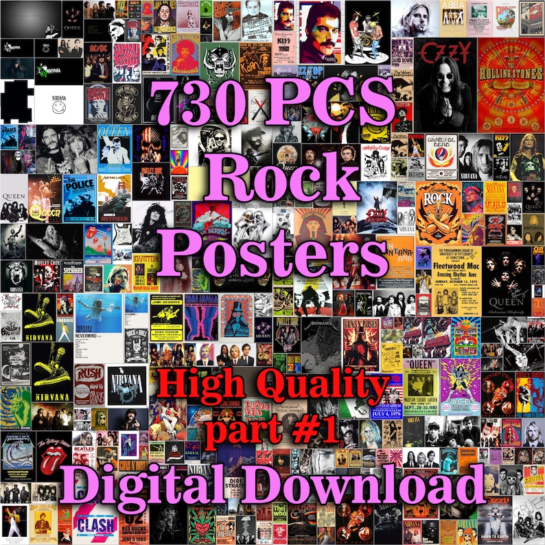 Vintage Band Poster, Band Posters Vintage, Punk Poster, Punk Rock Wall ...