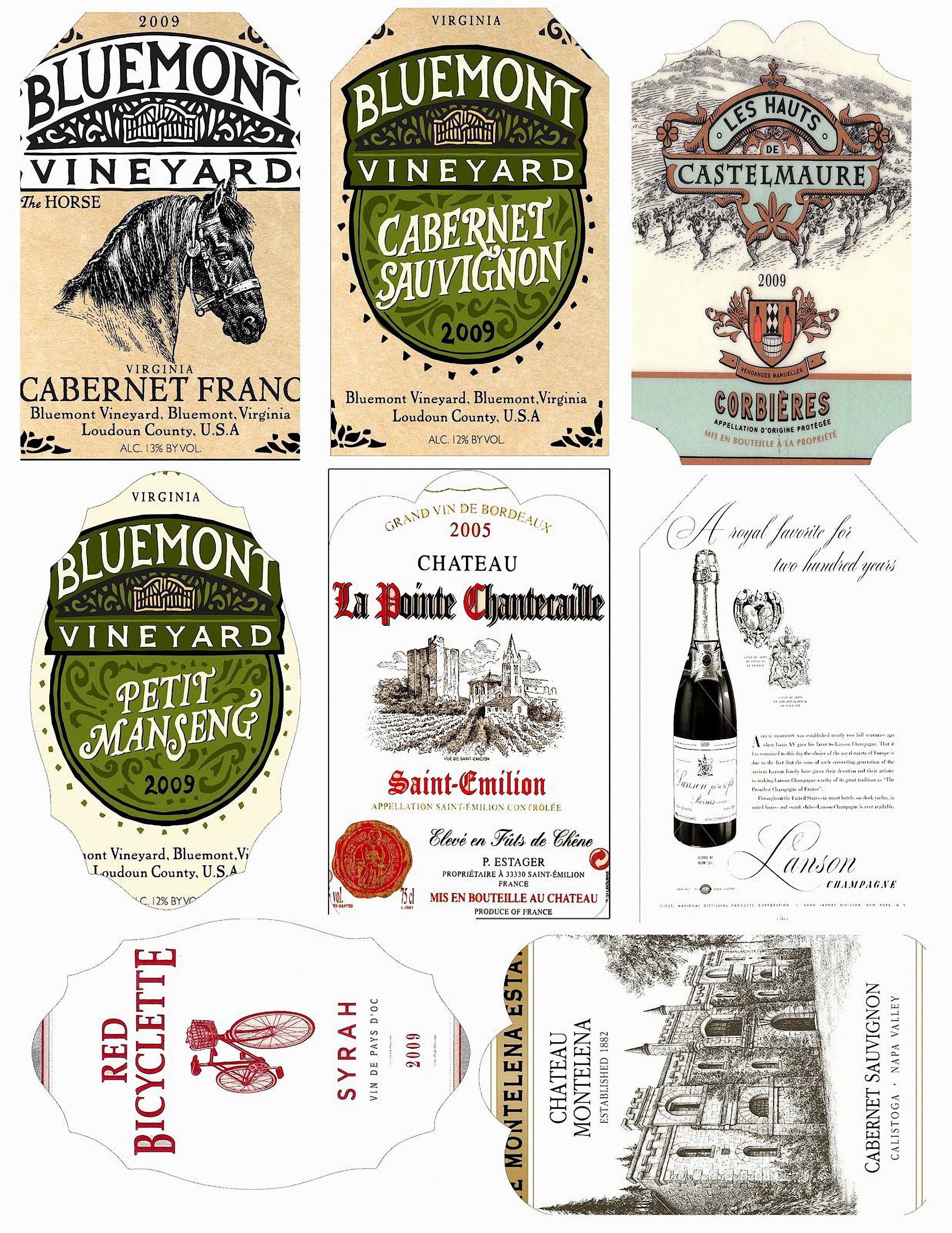 Printable Wine Bottle Labels, Printable Wine Label, Antique Wine Labels ...