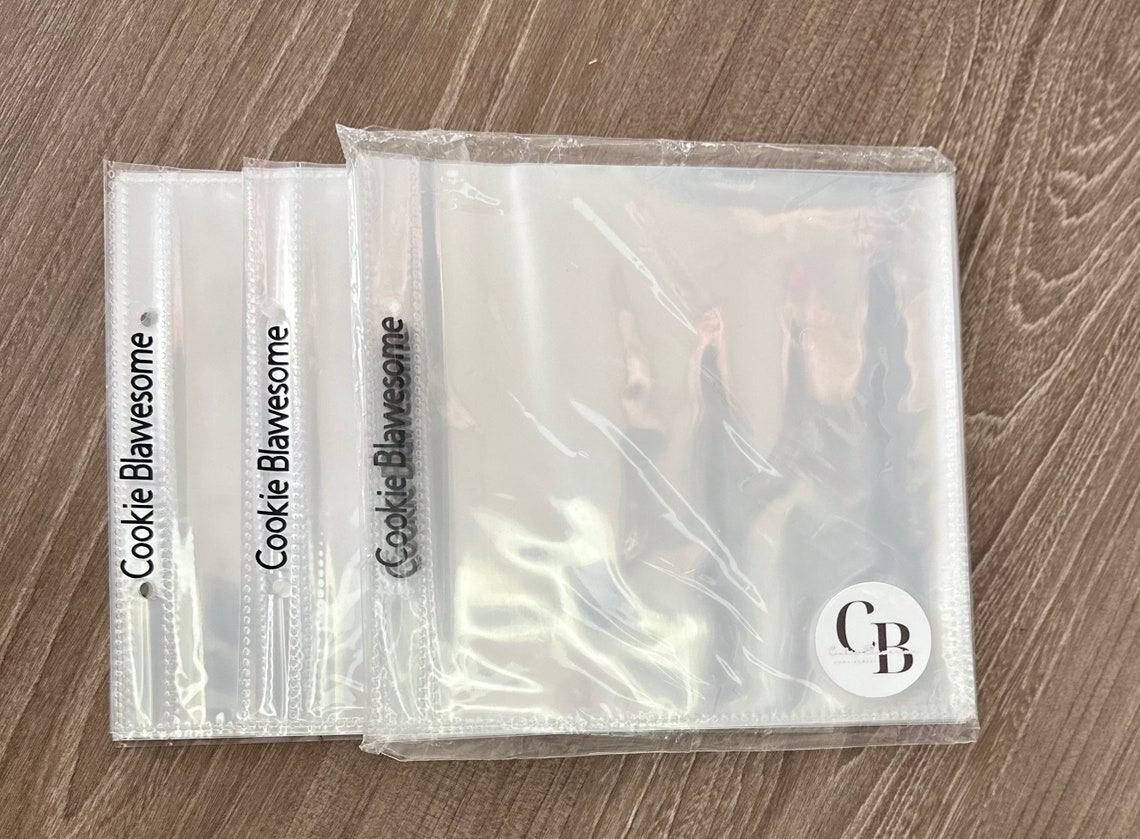 Clear Plastic Sleeves Storage Organization for Cookie Stencil - Etsy