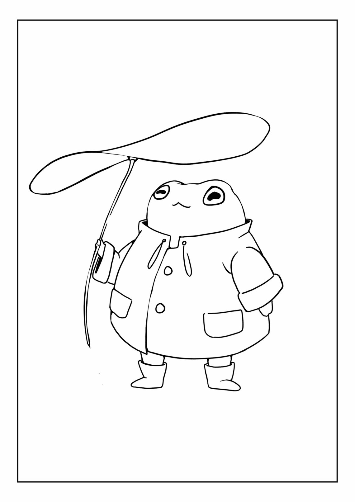 Cute Frogs 7 Coloring Page Set - Kawaii Frog Coloring Hand Drawn Pages ...