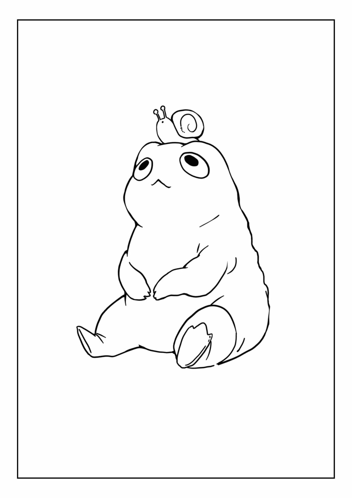Cute Frogs 7 Coloring Page Set - Kawaii Frog Coloring Hand Drawn Pages ...