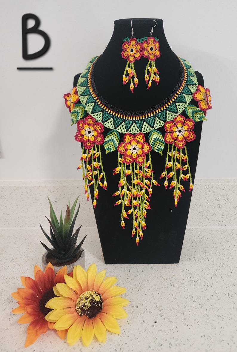 Mexican Huichol Handmade Beaded Necklace, Gifts Ideas, Gifts Ideas ...