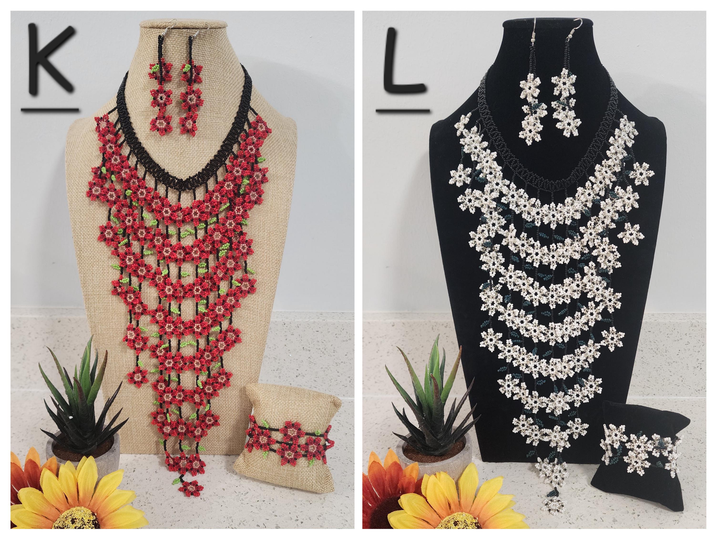 Mexican Huichol Handmade Necklaces, Mexican Accessories, Collares ...
