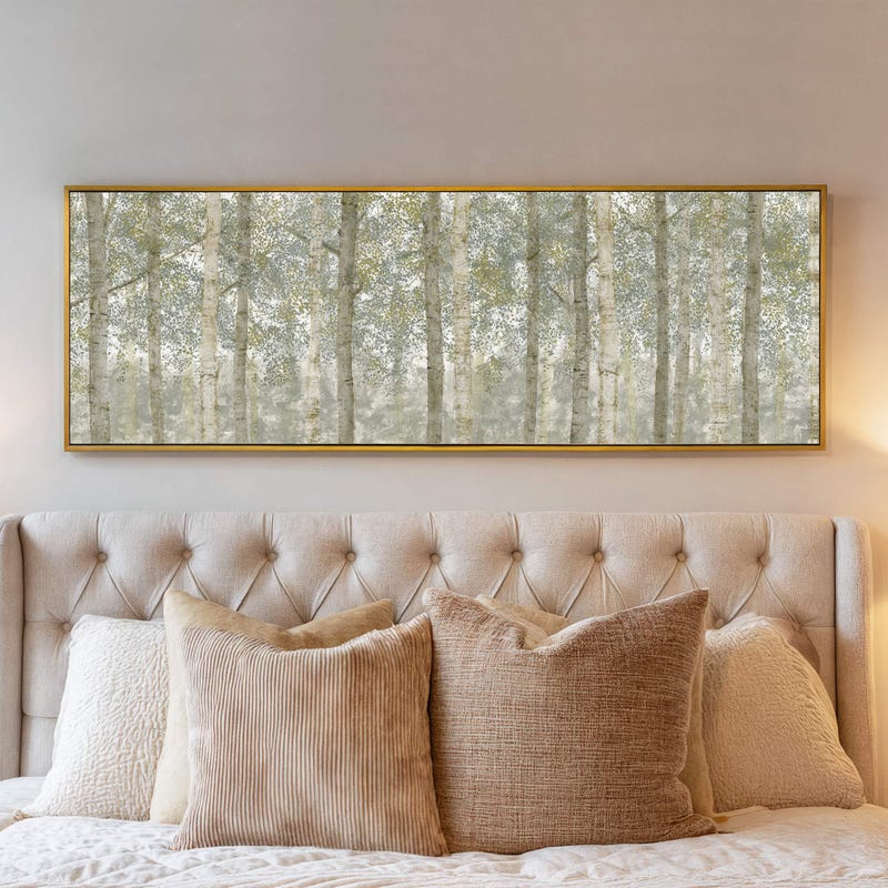 Birch Tree Forest Canvas - Etsy