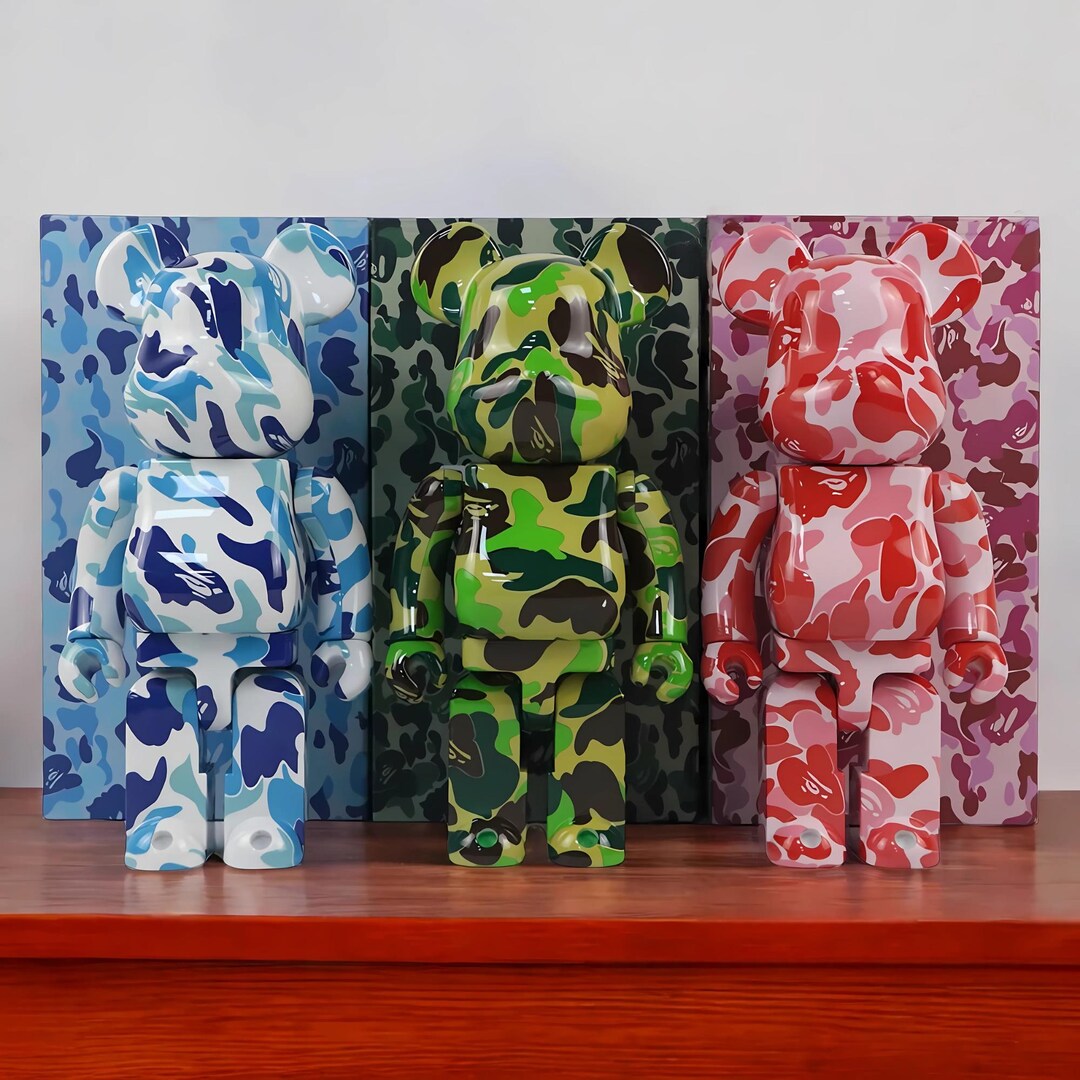 Bearbrick Bape Figure Modern Decorative Bearbrick Figure for Shelf ...
