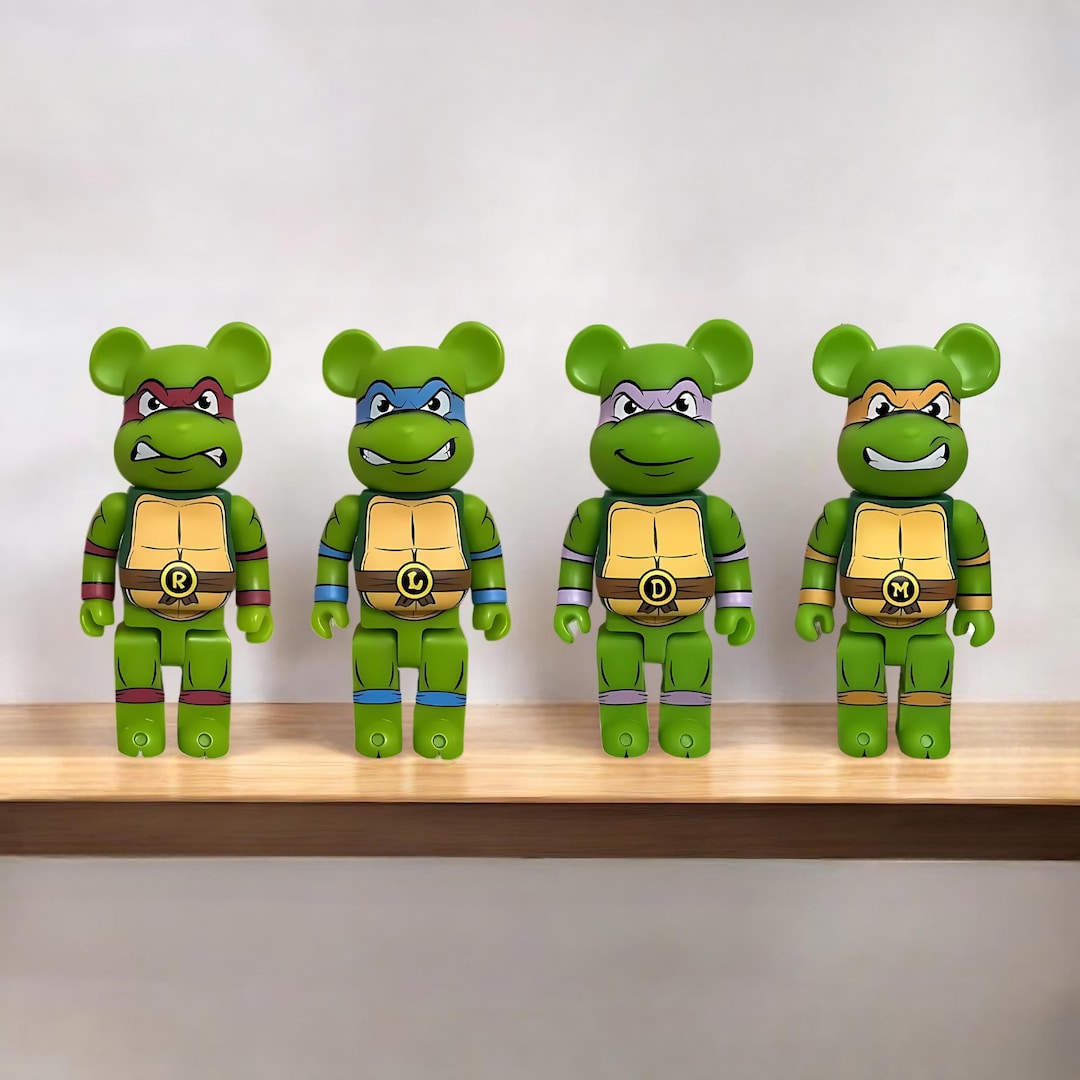 Bearbrick Ninja Turtles Figures Modern Decorative Replica Bearbrick ...