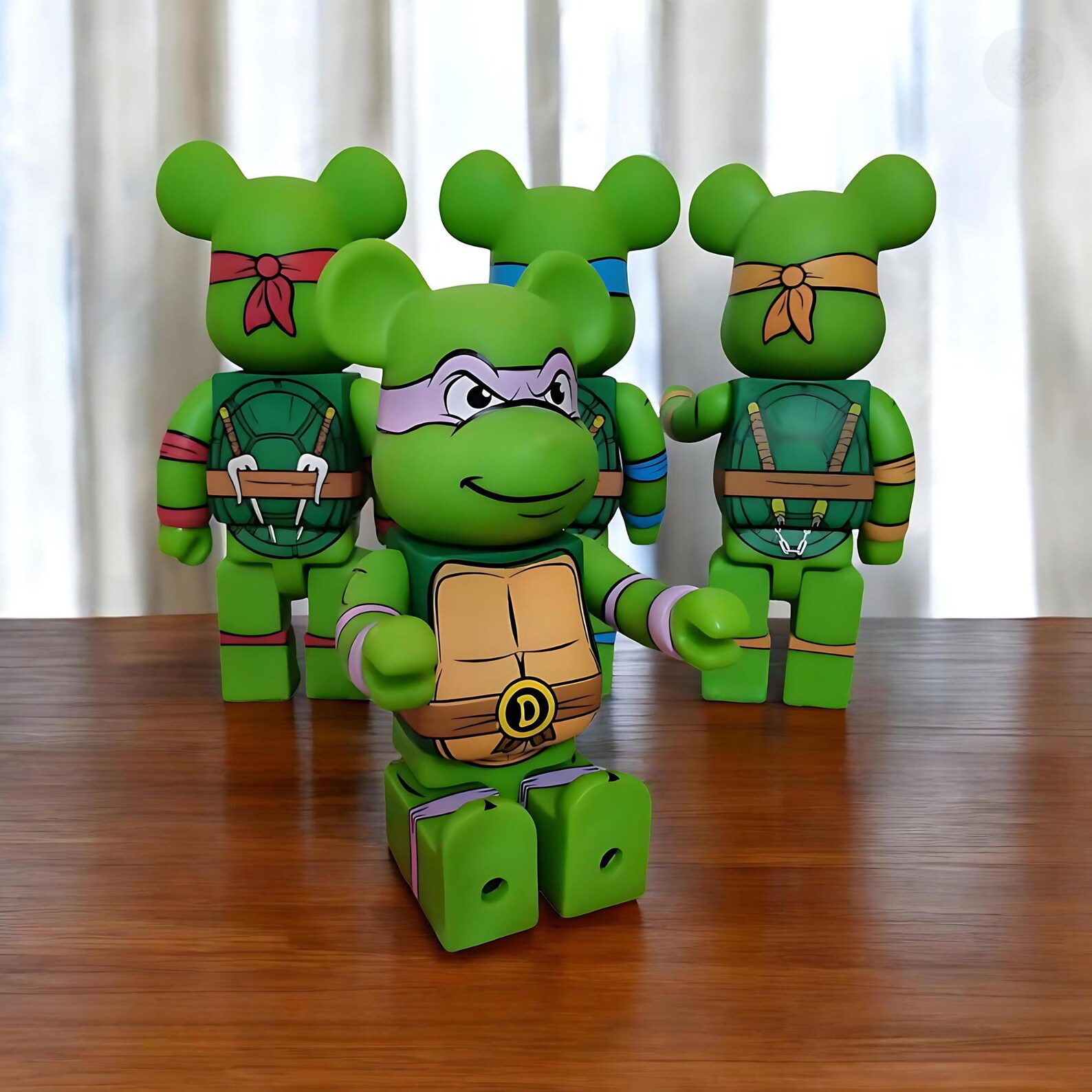 Decorative Ninja Turtles Statue Bearbrick Replica Modern Bearbrick ...