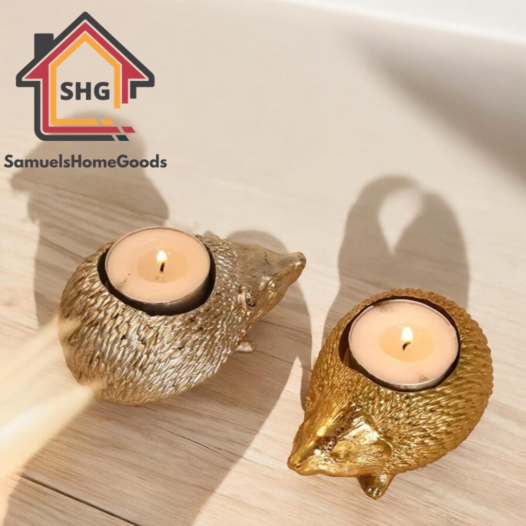 Vintage Hedgehog Candle Holder Hedgehog Candle Holder Animal Candle ...