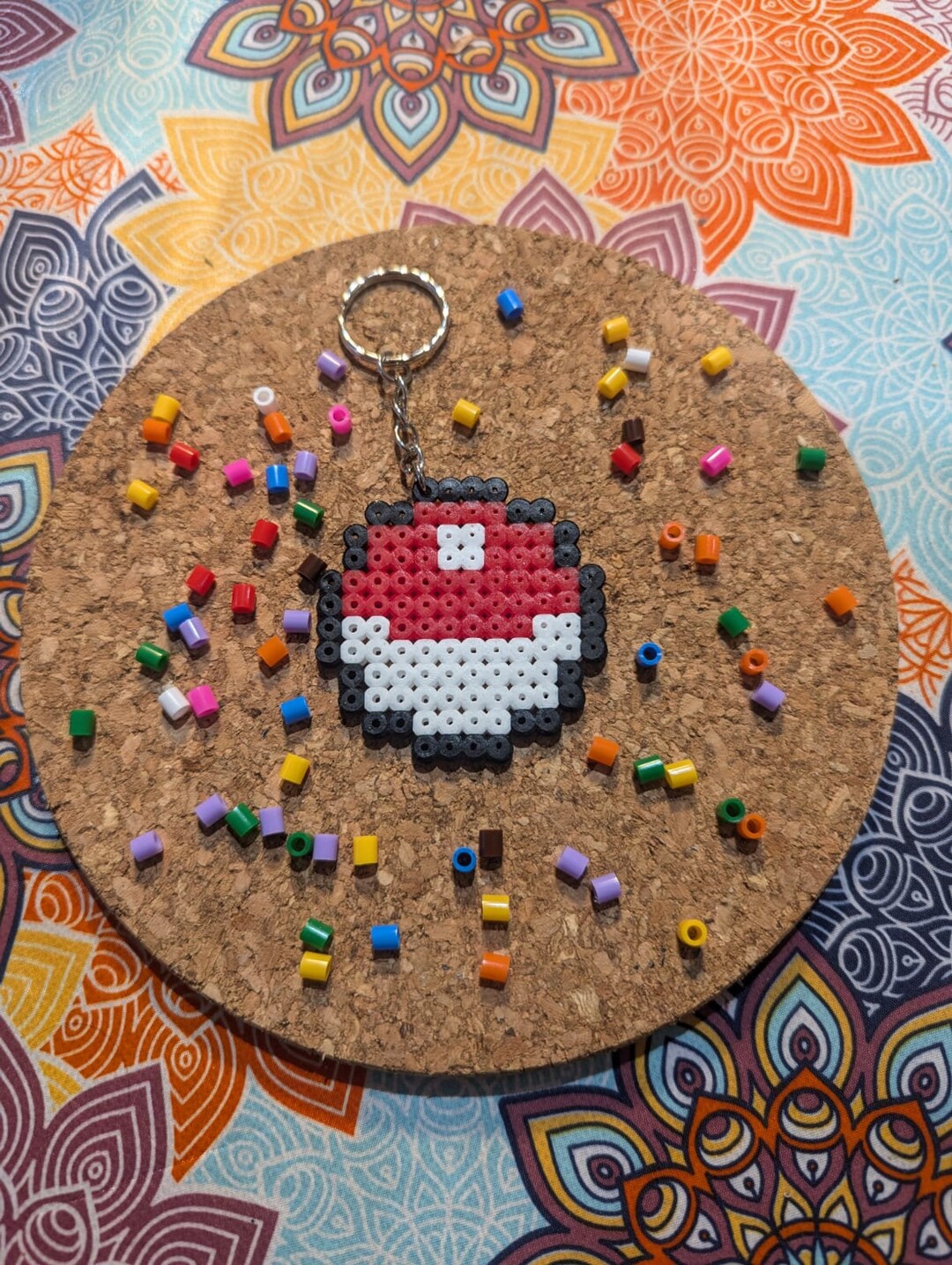 Pokeball Keychain - Etsy